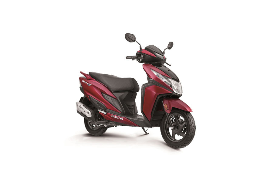 Honda Dio 125 Mat Sangria Red Metallic Colour - Dio 125 Mat Sangria Red ...