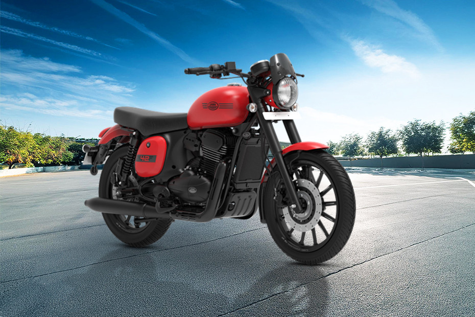 Jawa 42 Orion Red Matte Dual Channel Alloy Price, Images, Mileage ...