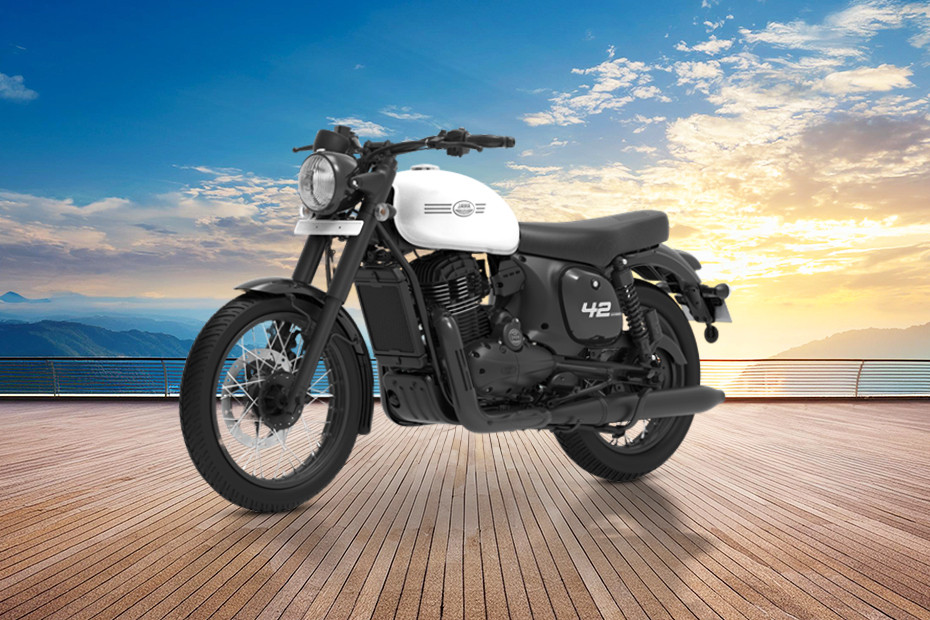 Jawa 42 Vega White Dual Channel Spoke Price, Images, Mileage, Specs ...