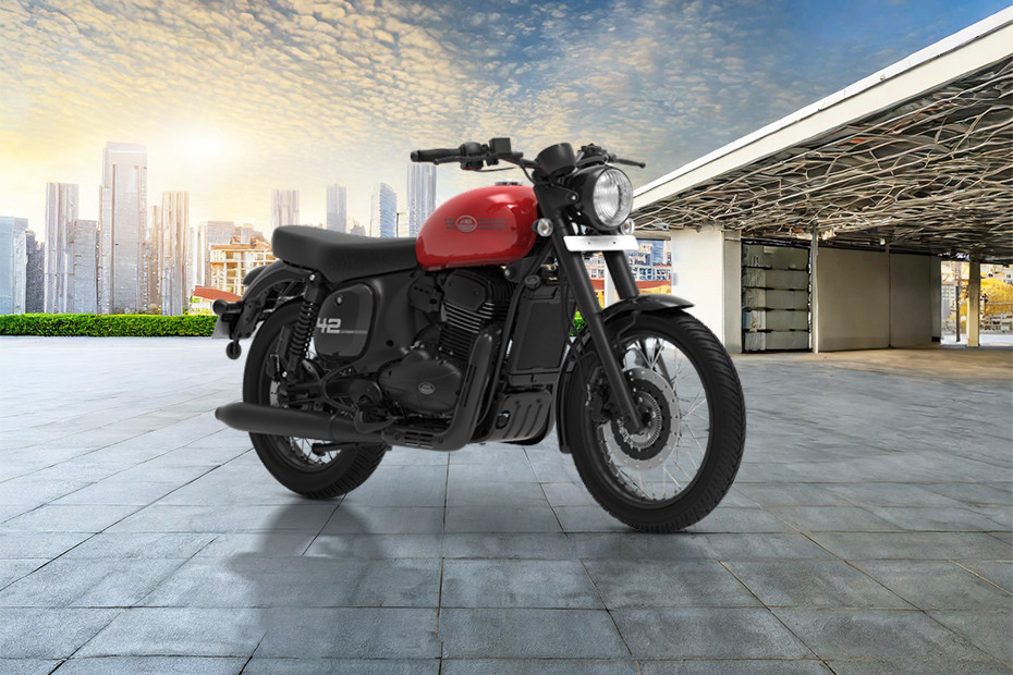 Jawa 42 Voyager Red Single Channel Spoke Price, Images, Mileage, Specs ...