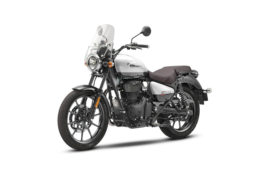 Royal Enfield Meteor 350 Silver Custom Colour - Meteor 350 Silver ...