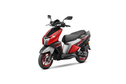 TVS NTORQ 125 Race Red Black Colour - NTORQ 125 Race Red Black Price