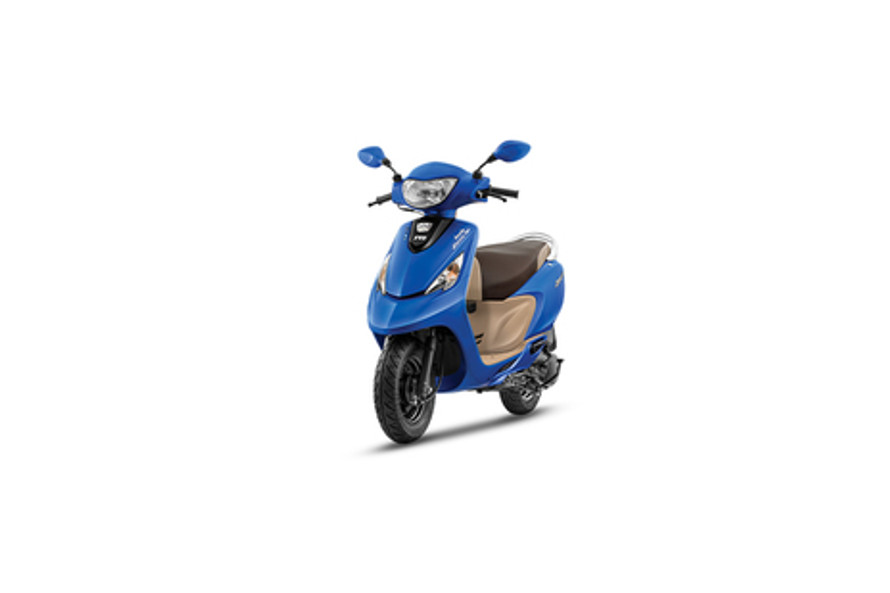 TVS Scooty Zest Matte Blue Colour - Scooty Zest Matte Blue Price