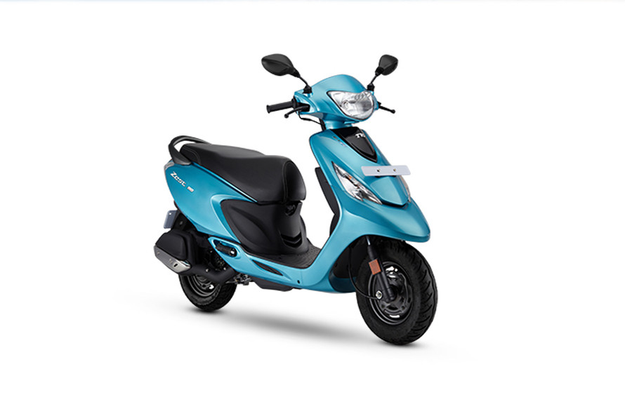 TVS Scooty Zest Turquoise Blue Colour - Scooty Zest Turquoise Blue Price