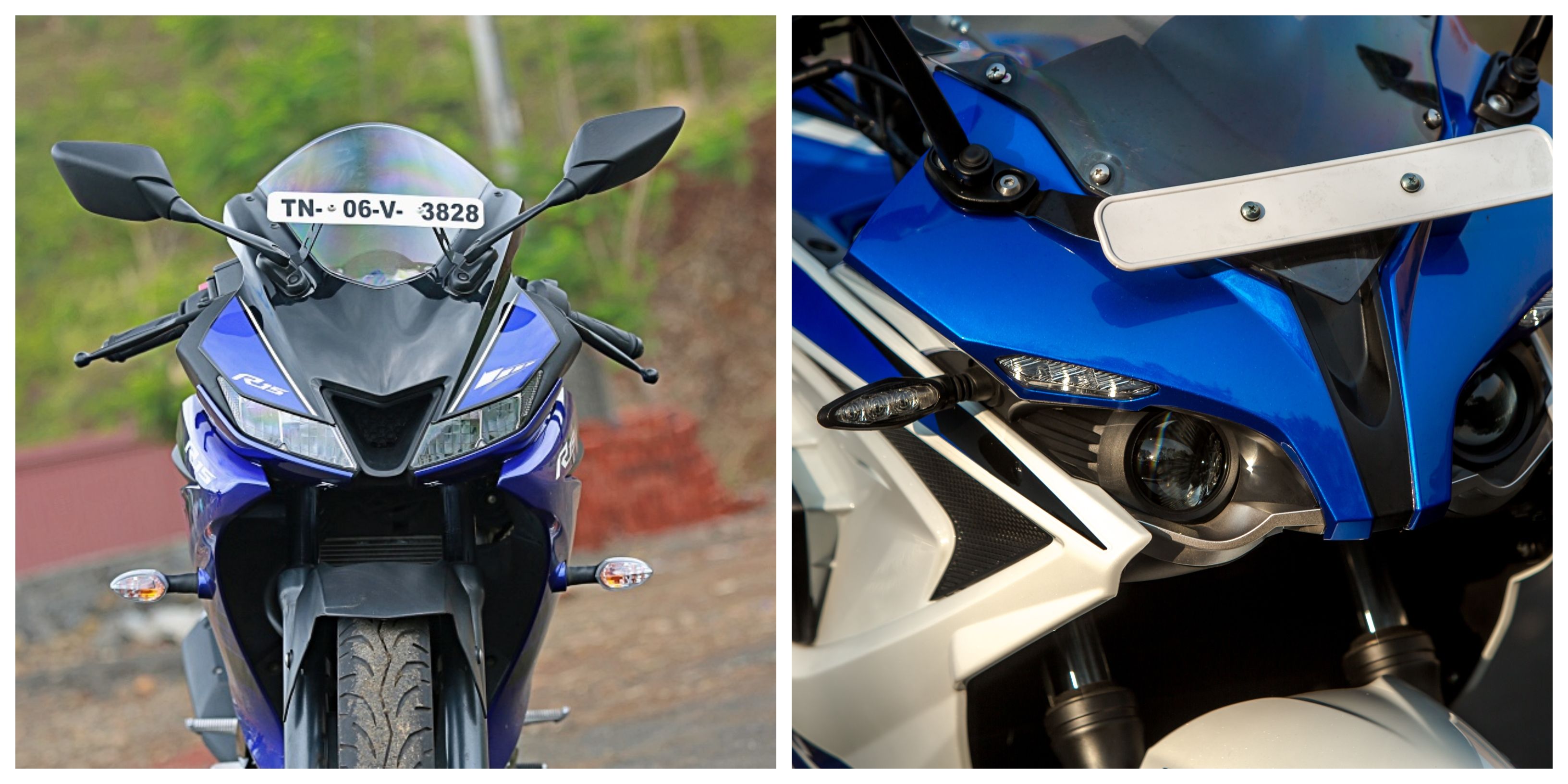 Yamaha R15 v3.0 vs Bajaj Pulsar RS200: In Pics | BikeDekho