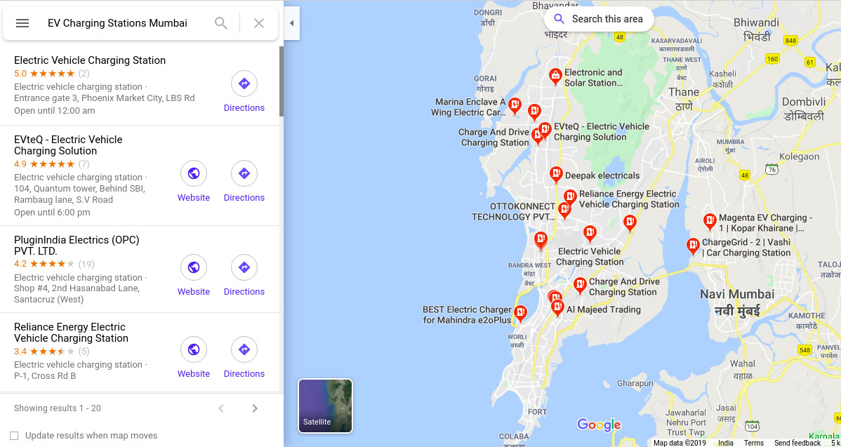 Find Your Nearest EV Charging Station Using Google Maps | BikeDekho
