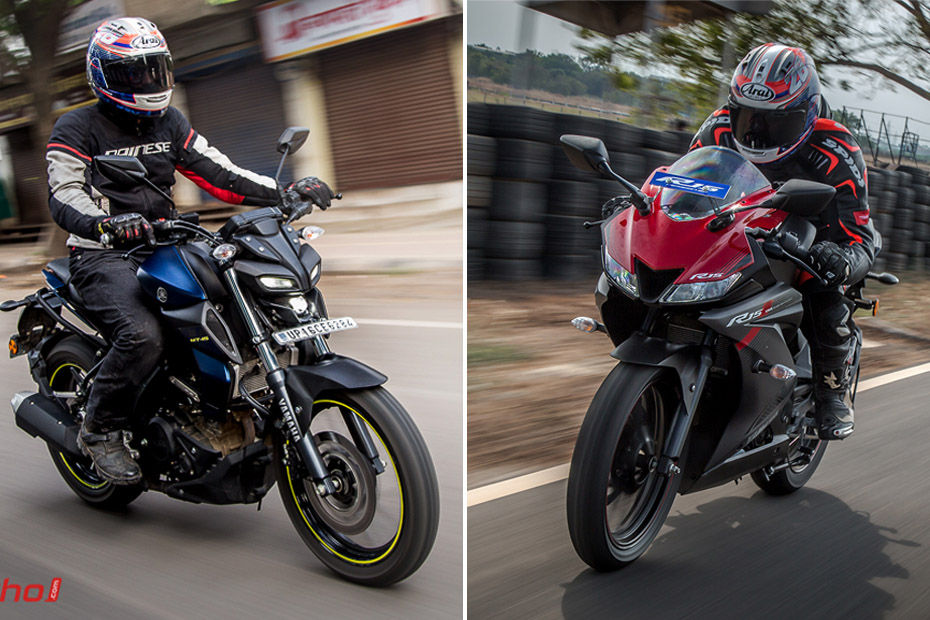 Yamaha YZF R15 V3 Vs MT 15 Real world Performance Comparison BikeDekho