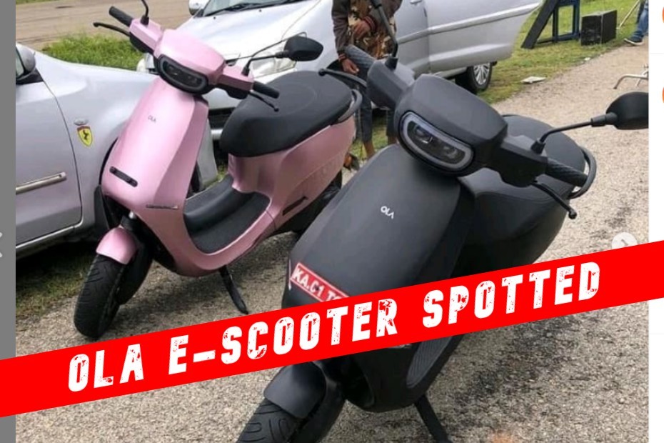 Ola Electric Scooter Spied In New Colours Ahead Of Launch | BikeDekho