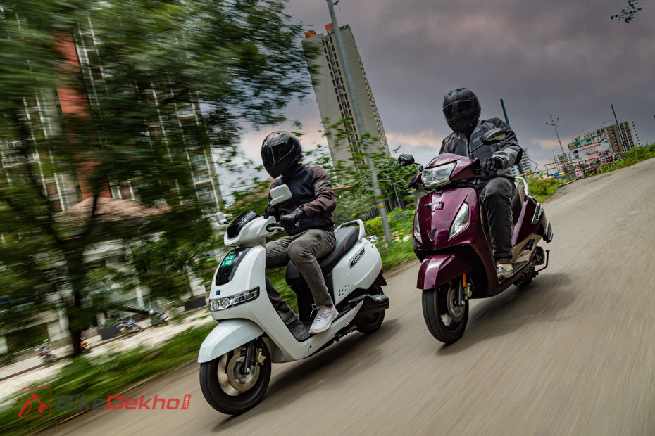 TVS iQube Electric vs Jupiter ZX: Performance Numbers Compared | BikeDekho