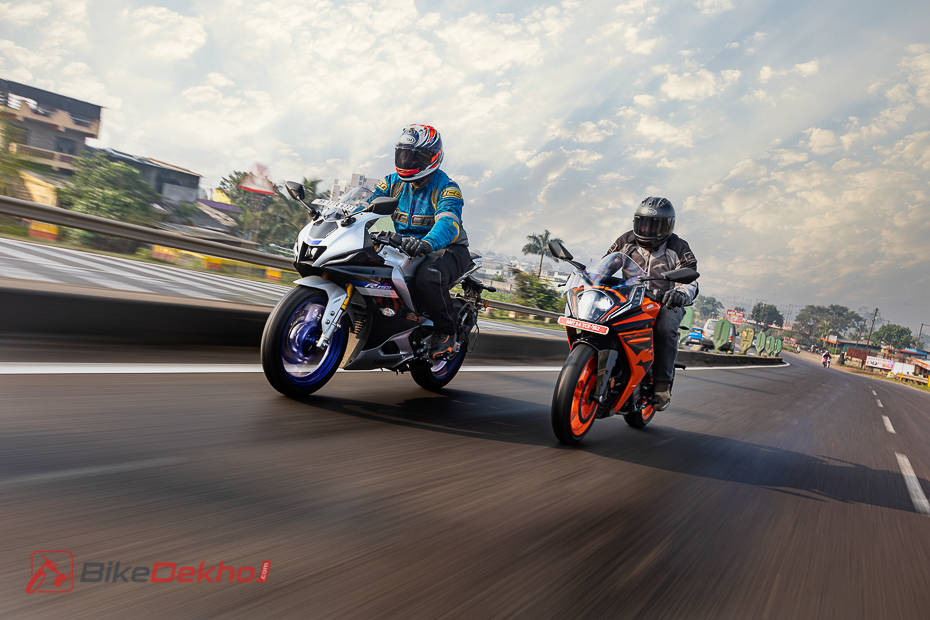 KTM RC200 vs Yamaha R15 V4 | BikeDekho KTM RC200 vs Yamaha R15 V4 | BikeDekho