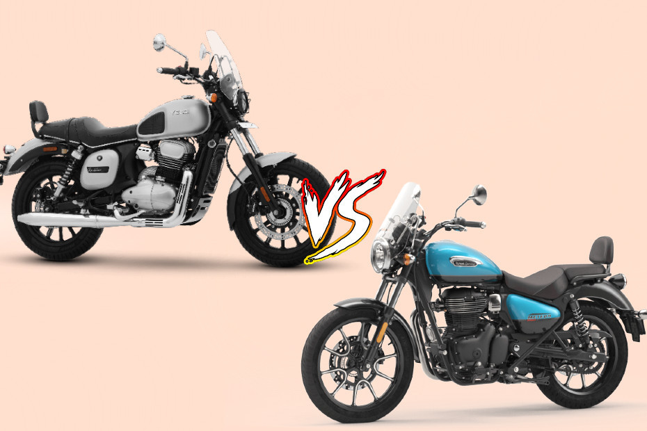 2022 Yezdi Roadster vs Royal Enfield Meteor 350: Photo Comparison | BikeDekho
