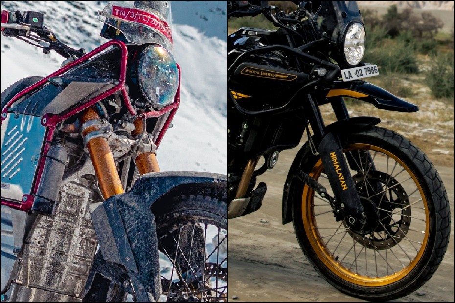 Royal Enfield Himalayan Electric vs Himalayan 452: Differences ...