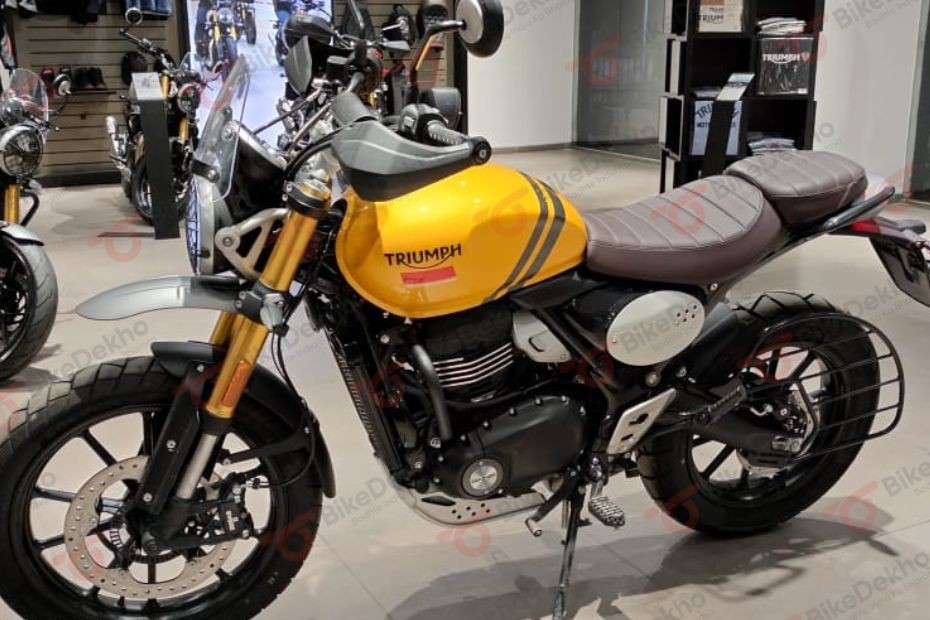 Custom Triumph Speed 400 And Scrambler 400 X Yellow Paint Scheme At ...