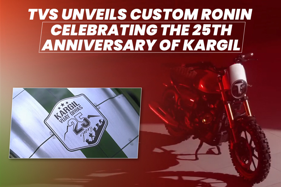 TVS Ronin Parakram Unveiled: Pays Tribute To 25th Kargil Vijay Diwas ...