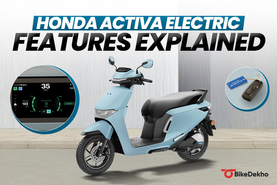 Honda Activa Electric Scooter: Features Explained | BikeDekho