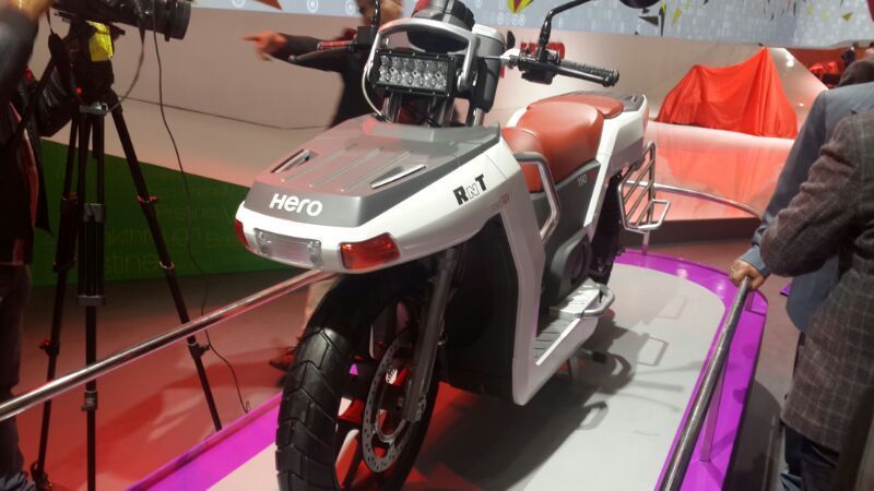 Hero Moto Corp's diesel motorcycle, RNT showcased | BikeDekho