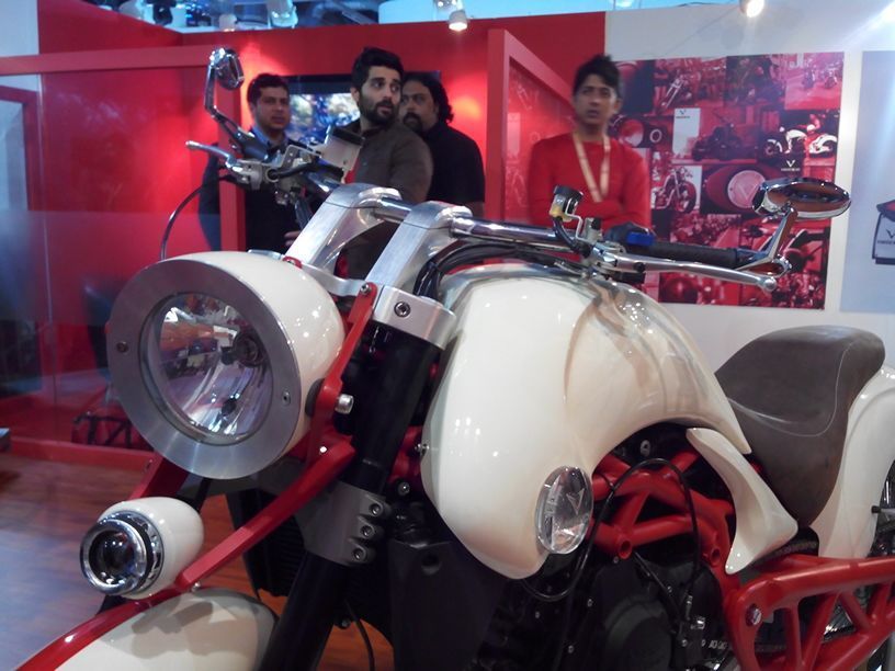 Vardenchi shows-off its new machine at IAE | BikeDekho