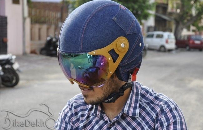 Steelbird ARES DENIM Open Face Helmet Review | Bikedekho